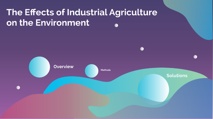 The Effects of Industrial Agriculture on the Environment by Malaya ...