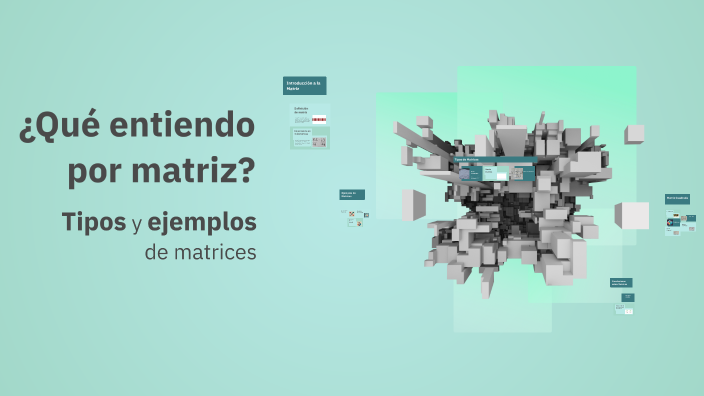 ¿Qué entiendo por matriz? by Alina Vázquez Rodríguez on Prezi