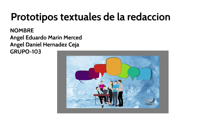 Prototipos textuales de la redacción by Angel Daniel hernandez ceja on ...