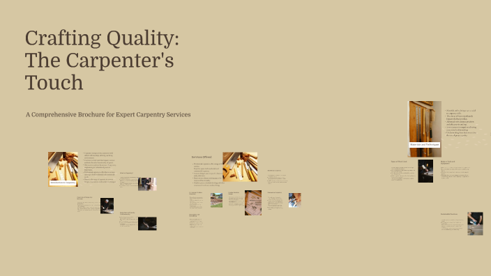 Crafting Excellence: A Carpenter's Brochure by Brandon Large on Prezi