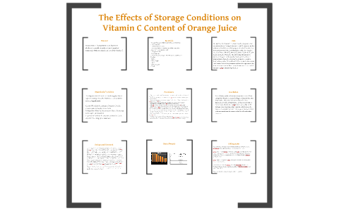 The Effects of Storage Conditions on Vitamin C Content of Orange Juice ...