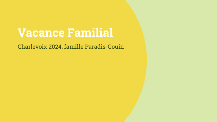Planification de Vacances Familiales by Emma Paradis on Prezi