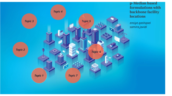 p-Median based formulations with backbone facility locations by samira ...