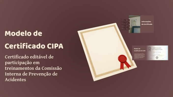 Modelo de Certificado CIPA by FELIPE LAVAREDA PINTO MARQUES on Prezi