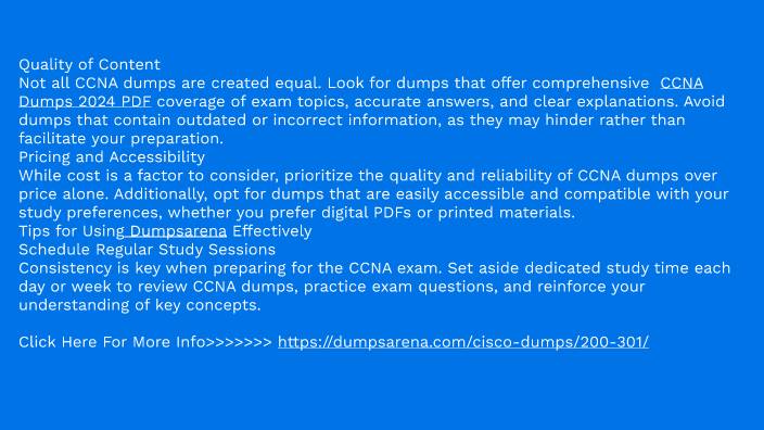 CCNA Certification Exam 2024 by CCNA Dumps 2024 PDF on Prezi