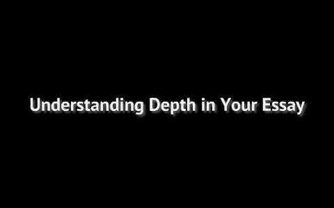 Depth in Writing by Adam Bell on Prezi