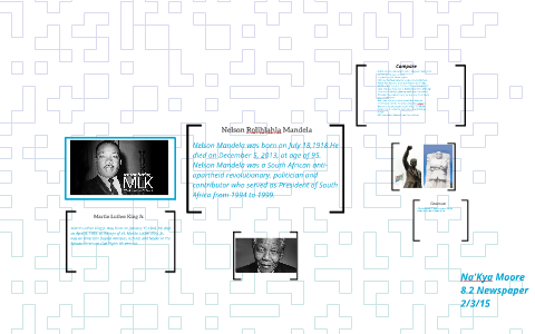 Compare And Contrast: Nelson Mandela and Martin Luther King by nakya ...