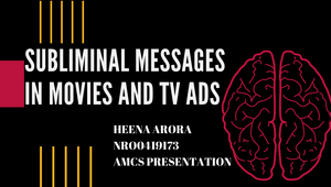 THE ART OF SUBLIMINAL MESSAGES IN MOVIES AND TV ADS by dhruv gupta on ...