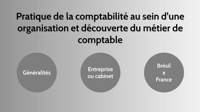 Pratique de la comptabilité au sein d'une organisation et découverte du ...