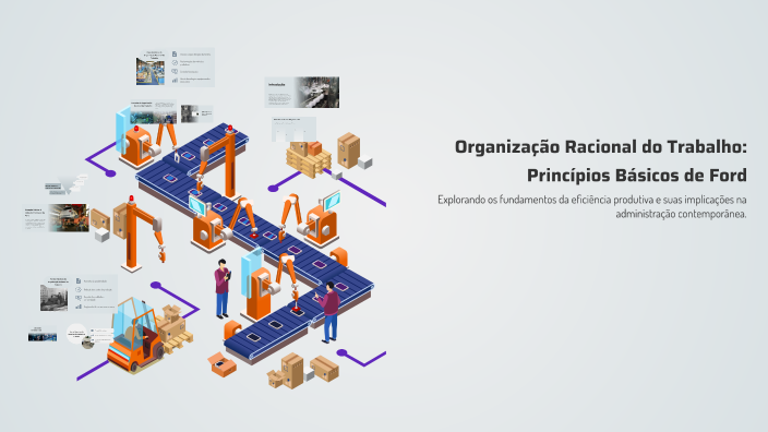 Organização Racional do Trabalho: Princípios Básicos de Ford by Leticia ...