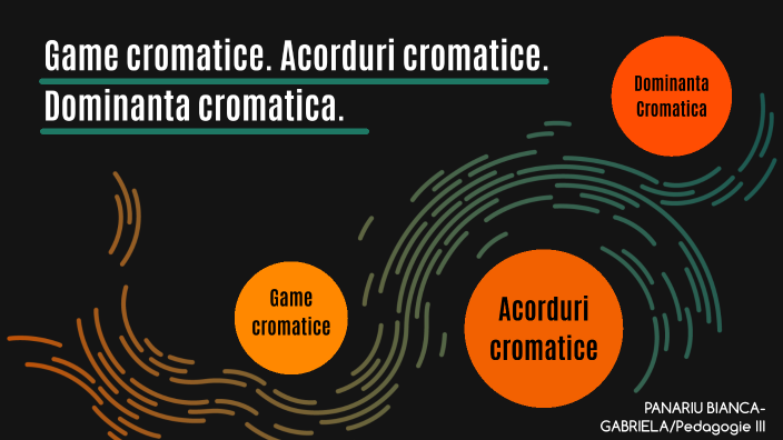 Game cromatice. Acorduri cromatice. Dominanta cromatica. by ...