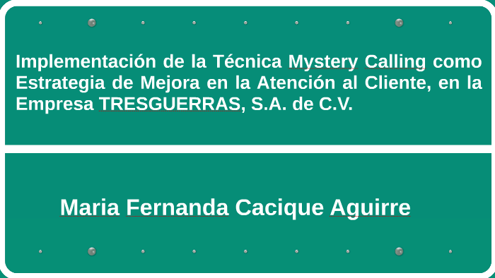 Implementación de la Técnica Mystery Calling como Estrategia by ...