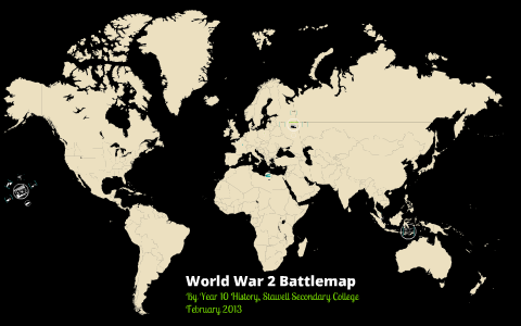 World War 2 Battle Map by Rupert Denton
