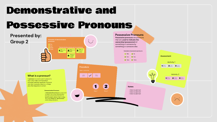 Demonstrative and Possessive Pronouns by Harold Shein Costelo on Prezi