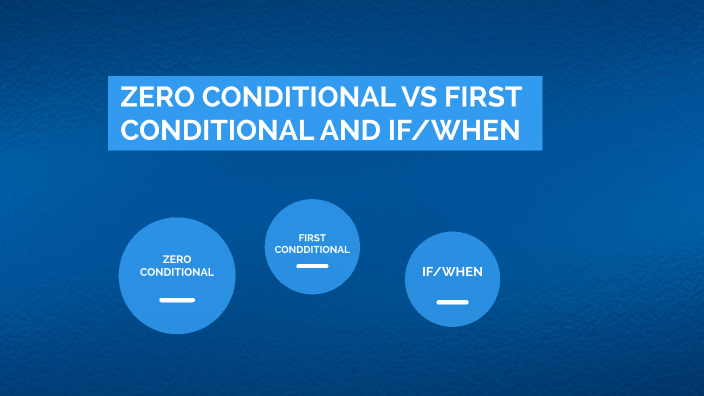 ZERO CONDITIONAL VS FIRST CONDITIONAL AND IF/WHEN by Santiago Gomez on ...