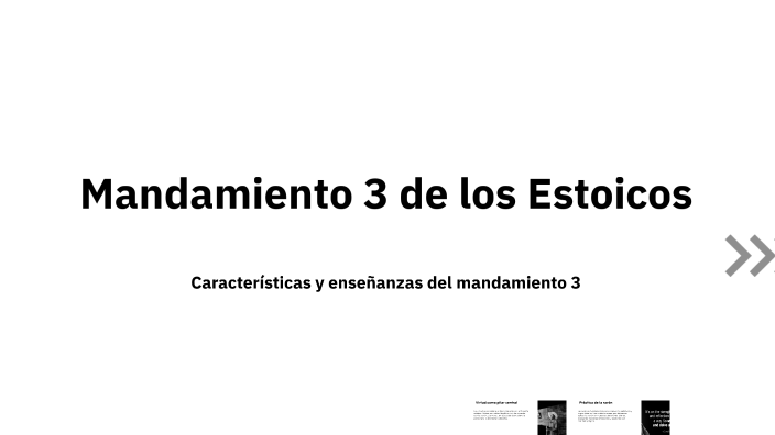 Mandamiento 3 de los Estoicos by Yuly Astrid Becerra on Prezi