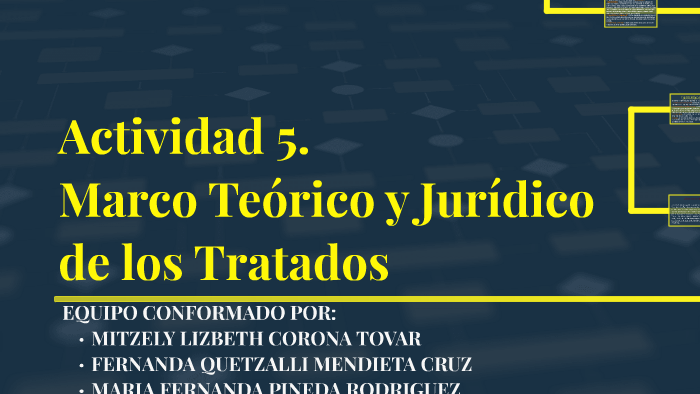 Actividad 5. Marco Teórico y Jurídico de los Tratados by Mitze Tovar on ...