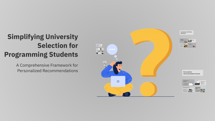 Simplifying University Selection for Programming Students by manisha ...