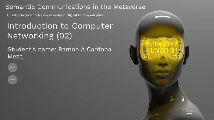 Semantic Communications in the Metaverse by on Prezi