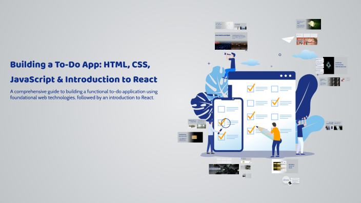Building a To-Do App: HTML, CSS, JavaScript & Introduction to React by ...