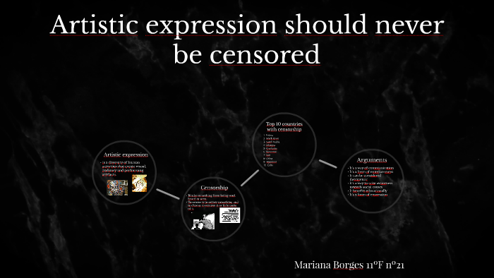 Artistic expression should never be censored by Mariana Borges on Prezi
