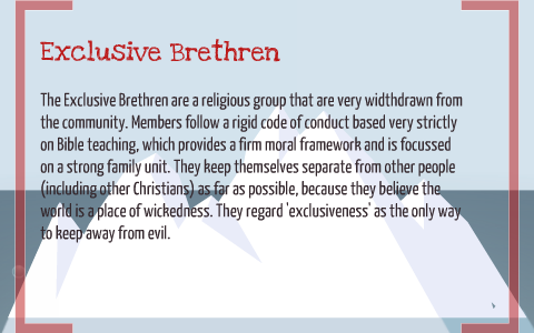 Exclusive Brethren by James Hamilton on Prezi