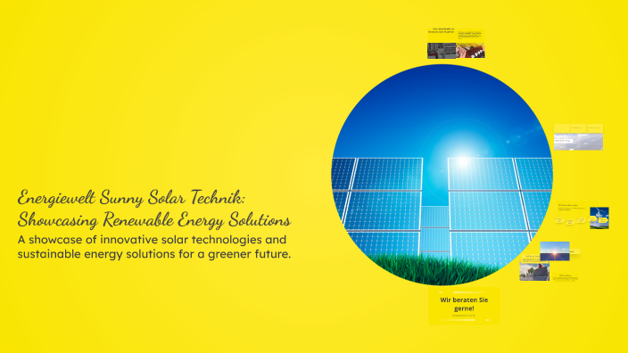Energiewelt Sunny Solar Technik: Showcasing Renewable Energy Solutions ...