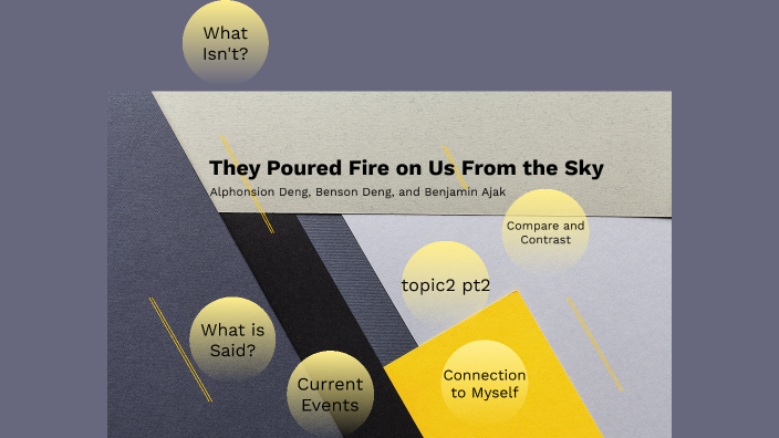 They Poured Fire on Us From the Sky by Jason Henry on Prezi