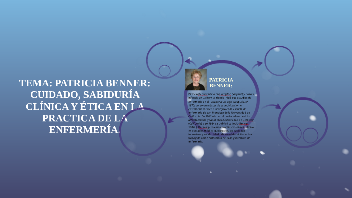 TEMA: PATRICIA BENNER: CUIDADO, SABIDURÍA CLÍNICA Y ÉTICA EN by mauri ...