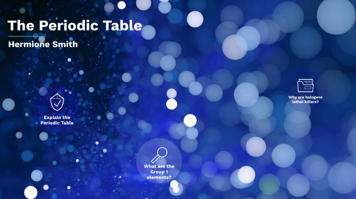 C2 The Periodic Table by Hermione Smith on Prezi