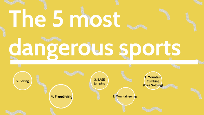 The 5 most dangerous sports by PROvechicero on Prezi