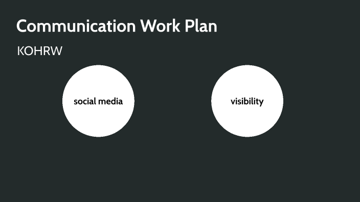 Communication Work Plan by Communication KOHRW on Prezi