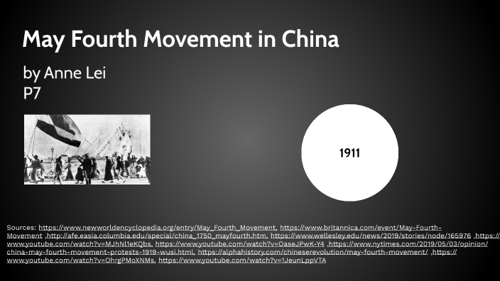 May Fourth Movement in China by Anne Lei [STUDENT]