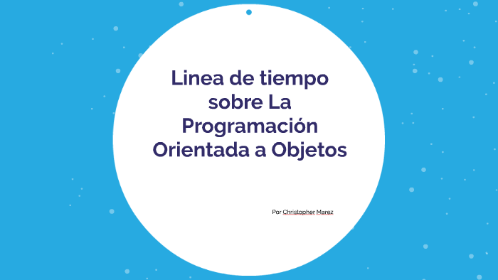 Linea de tiempo sobre La Programación Orientada a Objetos by Cris Luna ...