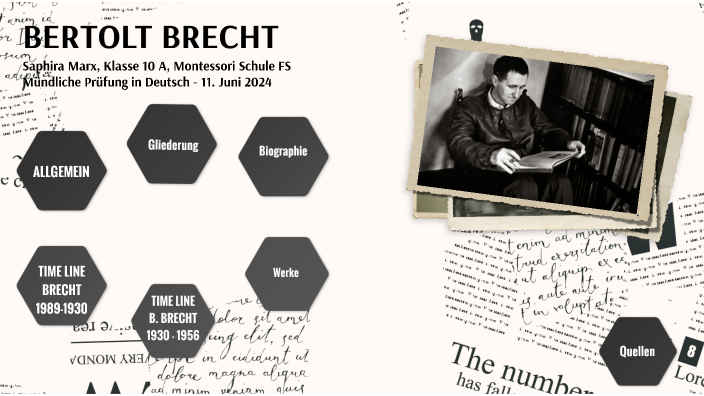 Bertolt Brecht von Saphira Marx by Carolin Marx on Prezi