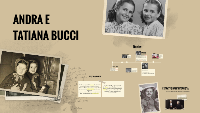 Andra e Tatiana Bucci by Patroclo 66660 on Prezi