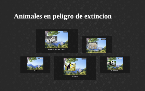 Animales en peligro de extincion by Idis Rivera on Prezi