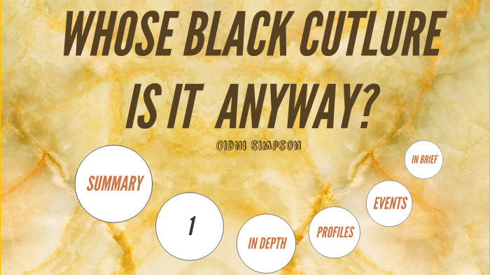 The Cultural Exploitation of Black Culture by Cidni Simpson on Prezi