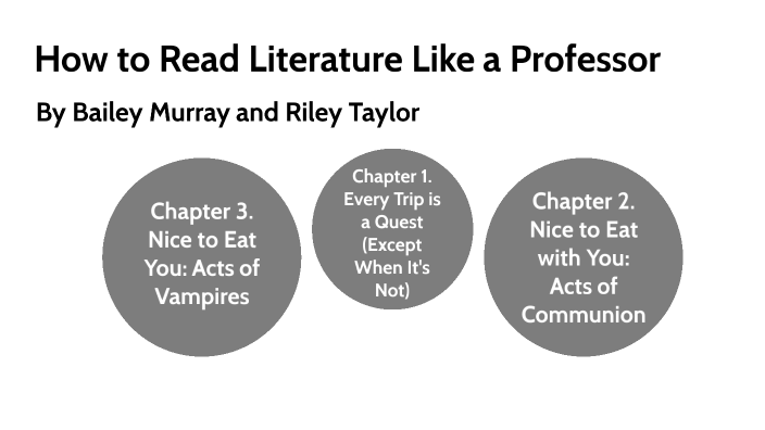 How to Read Literature Like a Professor Prezi by Riley Taylor on Prezi
