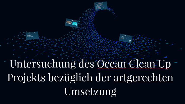 Untersuchung des Ocean Clean Up Projekts bezüglich der artge by Denise ...