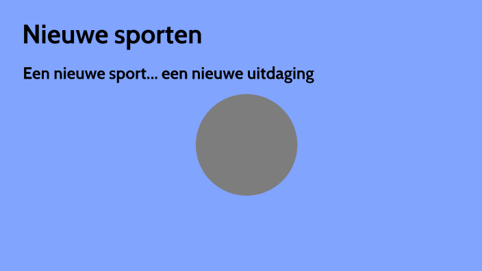 Nieuwe sporten door Daan De Neef by SGC Lier on Prezi