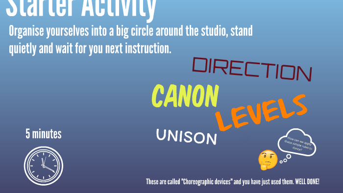6 Dance actions & Basic devices by Beth Hughes on Prezi