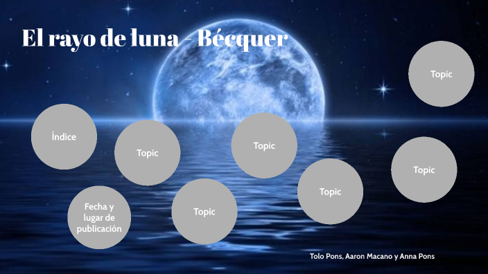 El rayo de luna - Bécquer by ANNA PONS MIR on Prezi
