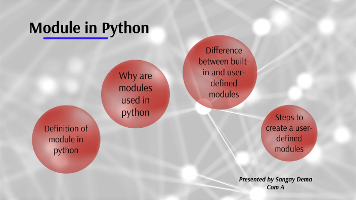 Module in Python. by Sangay Dema on Prezi