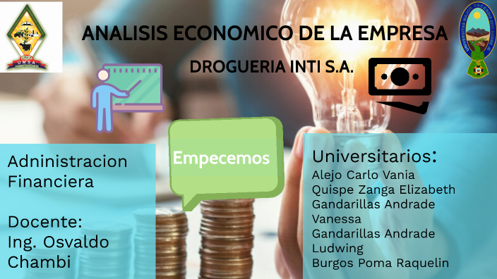 ANALISIS ECONOMICO DE LA EMPRESA INTI S.A. by Vanessa Jhoselin Gandarillas Andrade on Prezi
