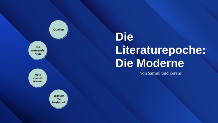 Die Literaturepoche: Die Moderne by Samuil Kafelov on Prezi