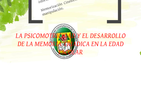 LA PSICOMOTRICIDAD Y EL DESARROLLO DE LA MEMORIA TRIADICA EN LA EDAD ...