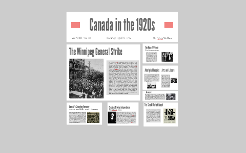 Canada in the 1920s by Maia Wallace on Prezi