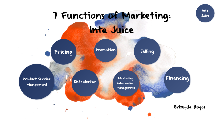 7 Functions of Marketing by BRISEYDA HOYOS on Prezi