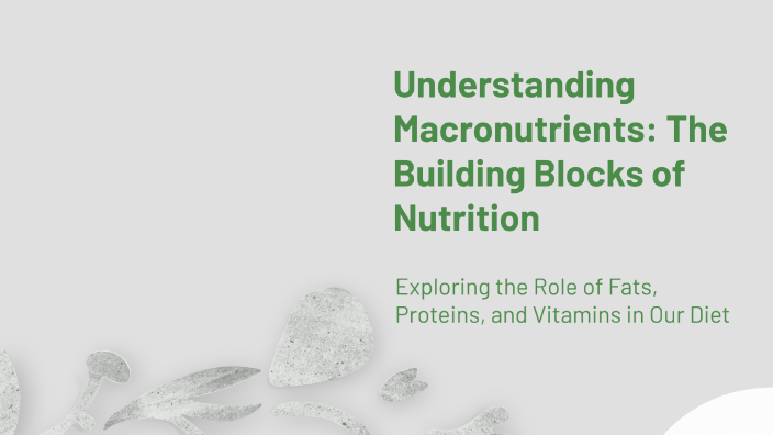 Understanding Macronutrients: The Building Blocks of Nutrition by Email ...